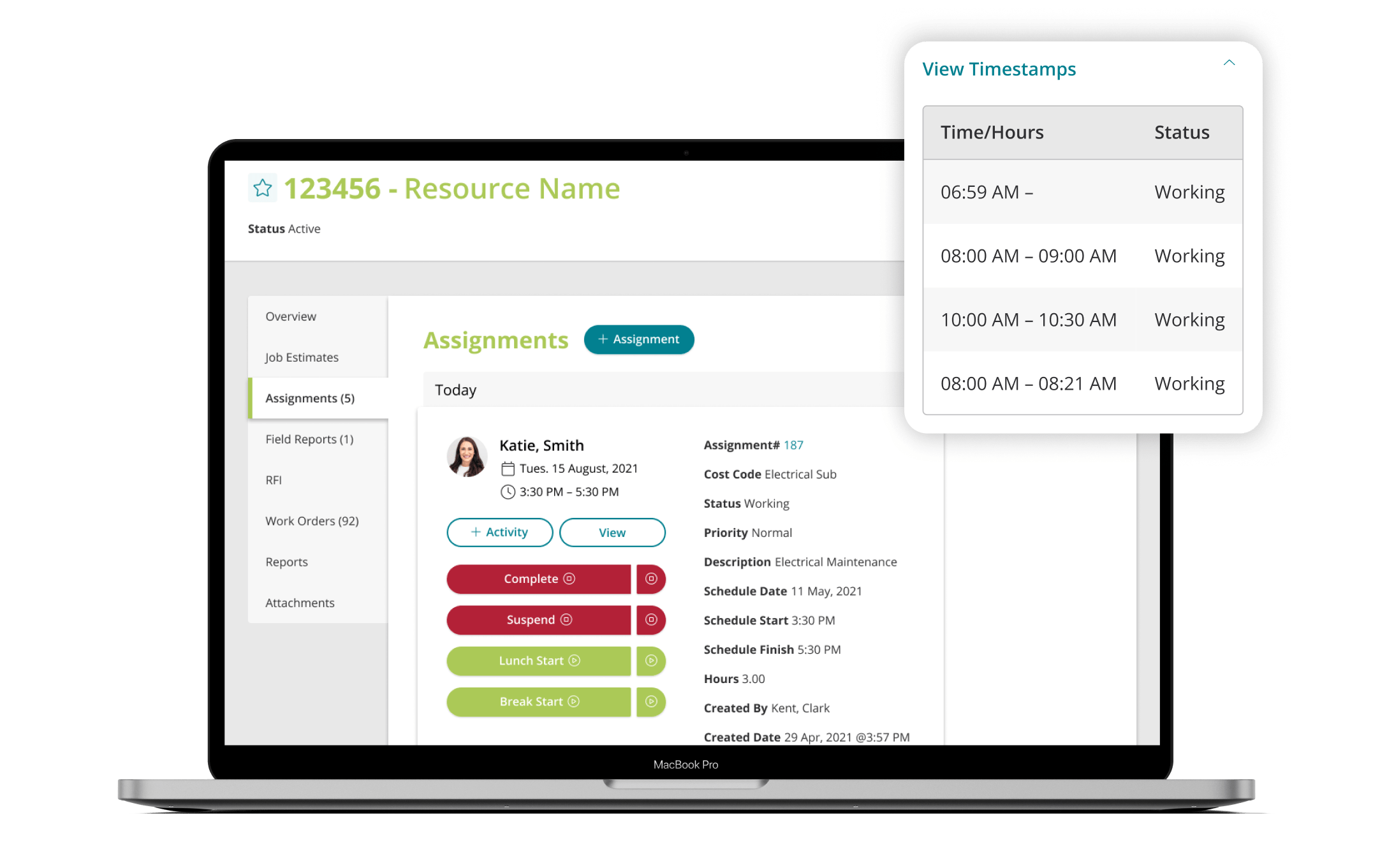 Construction Time Tracking Software Operix